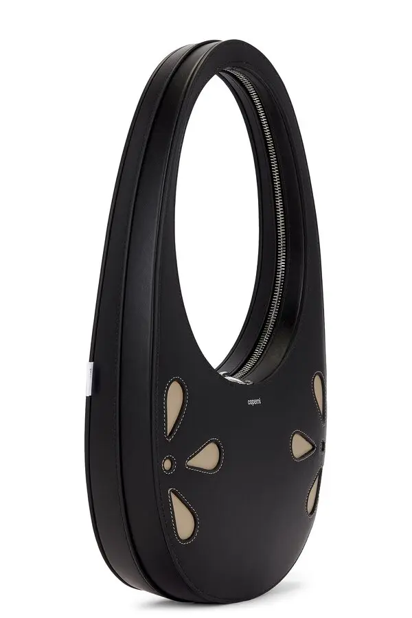 ハンドバッグ Petal Swipe Purse - Coperni - Leather - Black Coperni Petal Swipe Bag In Black & Beige - 25% Off